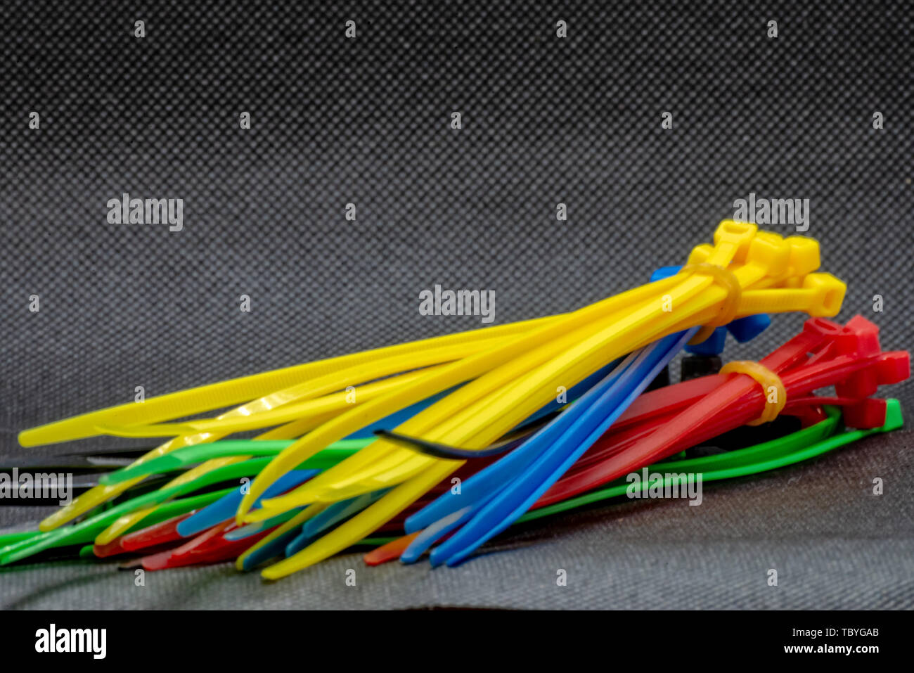 Cable ties in different colors Stock Photo - Alamy