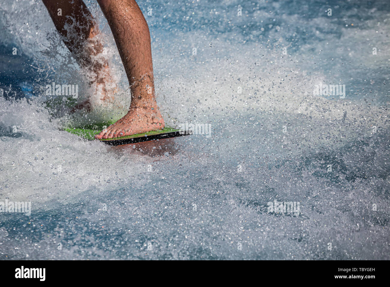 Closeup of Surfer feet Stock Photo - Alamy