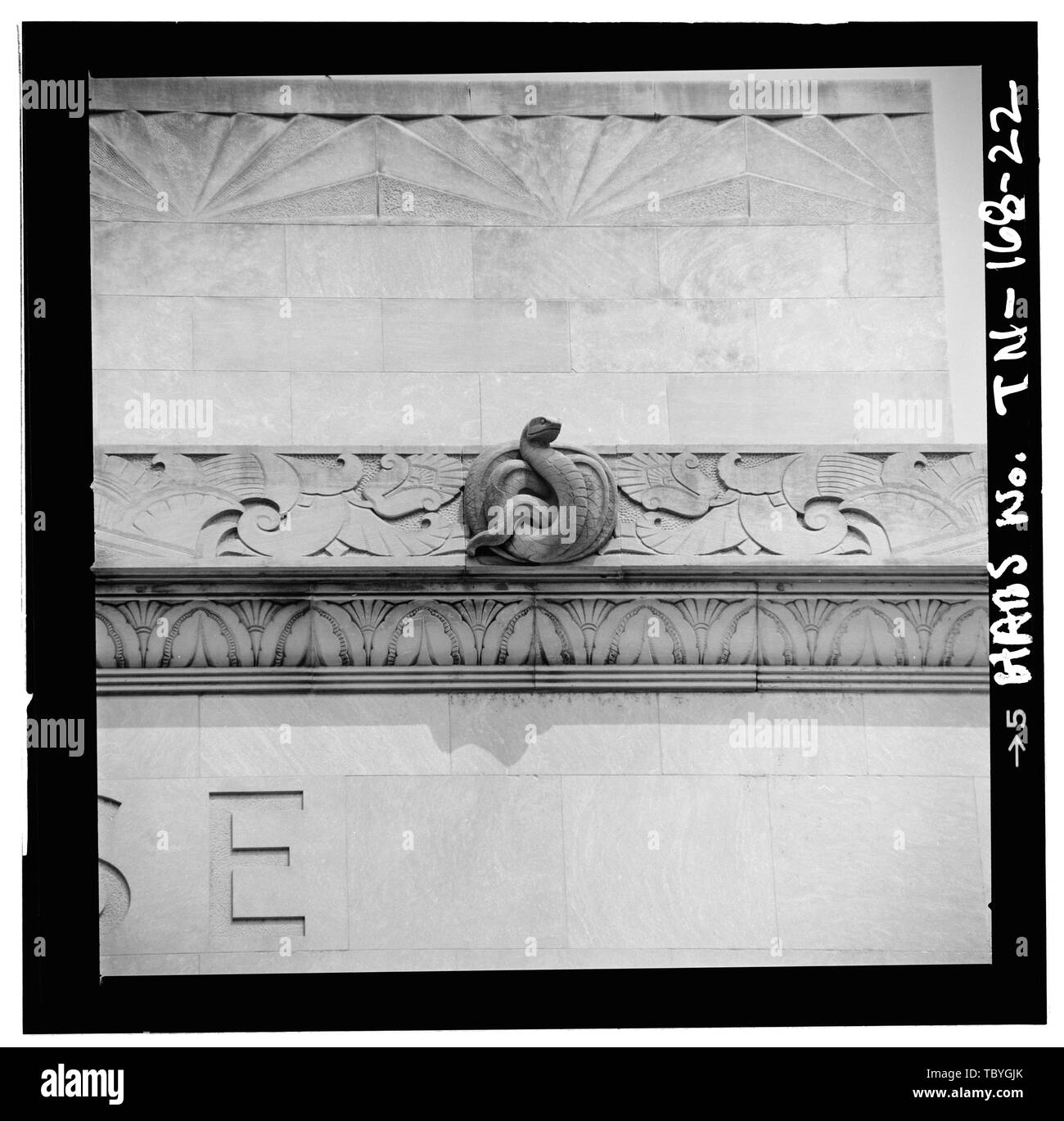 Main elevation,snake on cornice Davidson County Courthouse and Public ...
