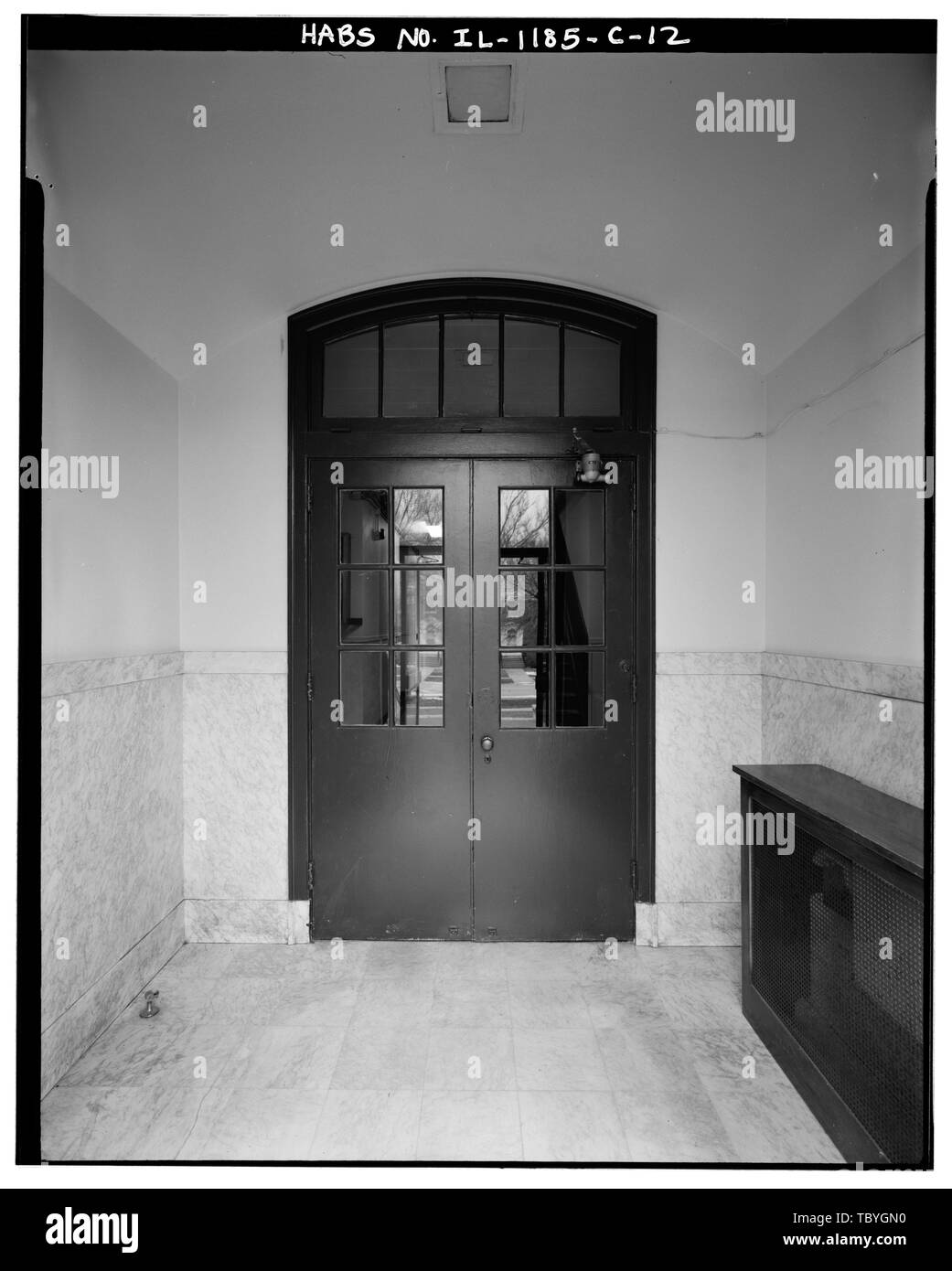 Main entry vestibule. Chanute Air Force Base, Hospital, Senior Officer ...