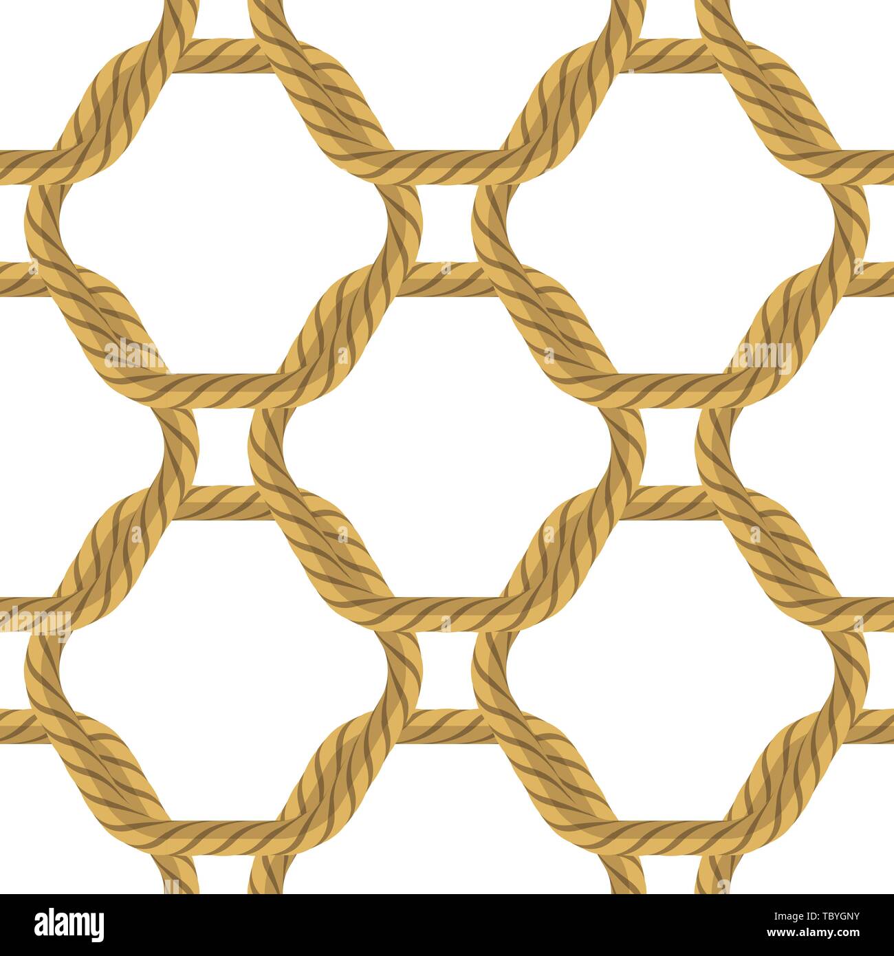 Rope Seamless Pattern on White Backround Stock Vector Image & Art - Alamy