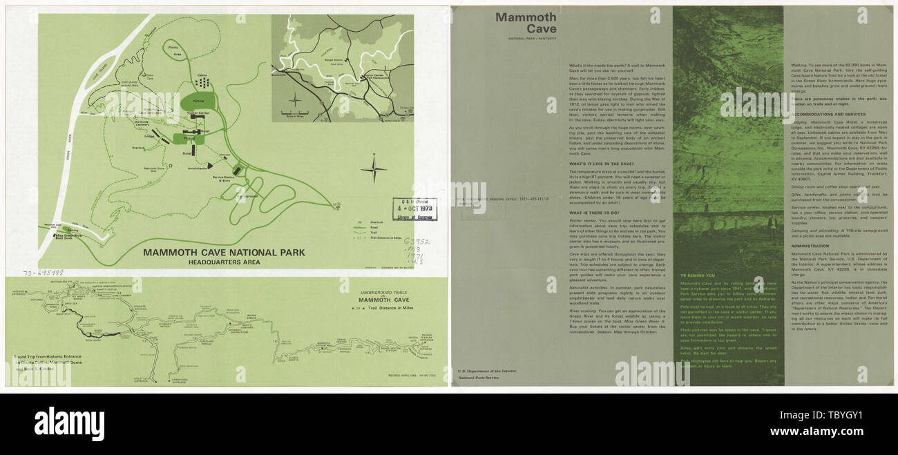 Map of mammoth cave hi-res stock photography and images - Alamy