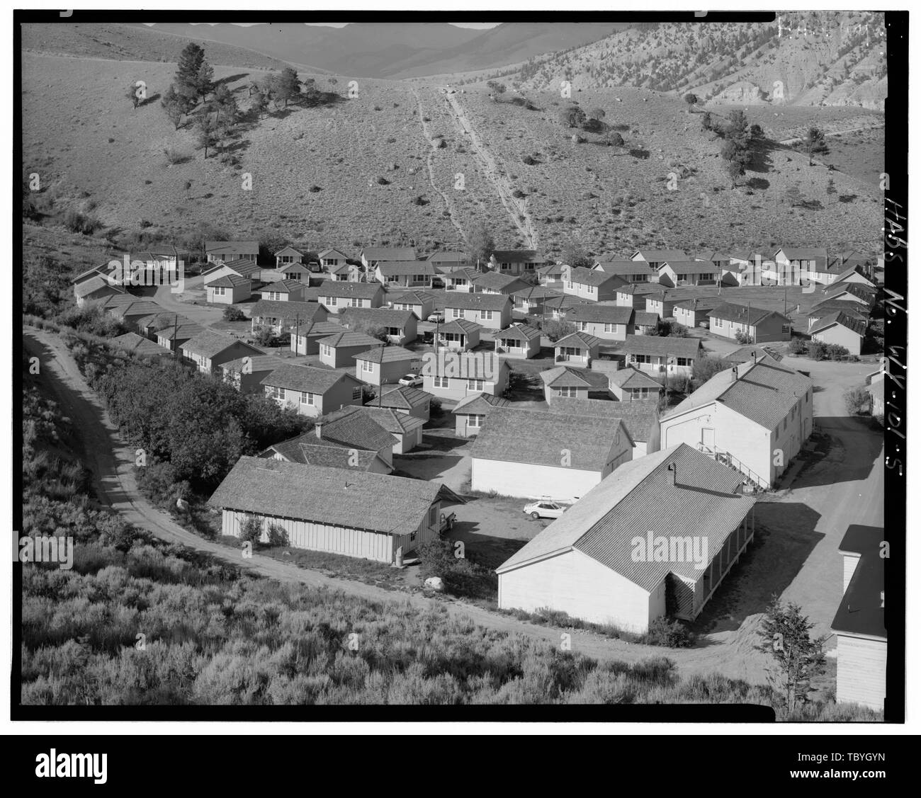 Mammoth motor inn tourist cabins, Hamilton's Store storage buildings ...