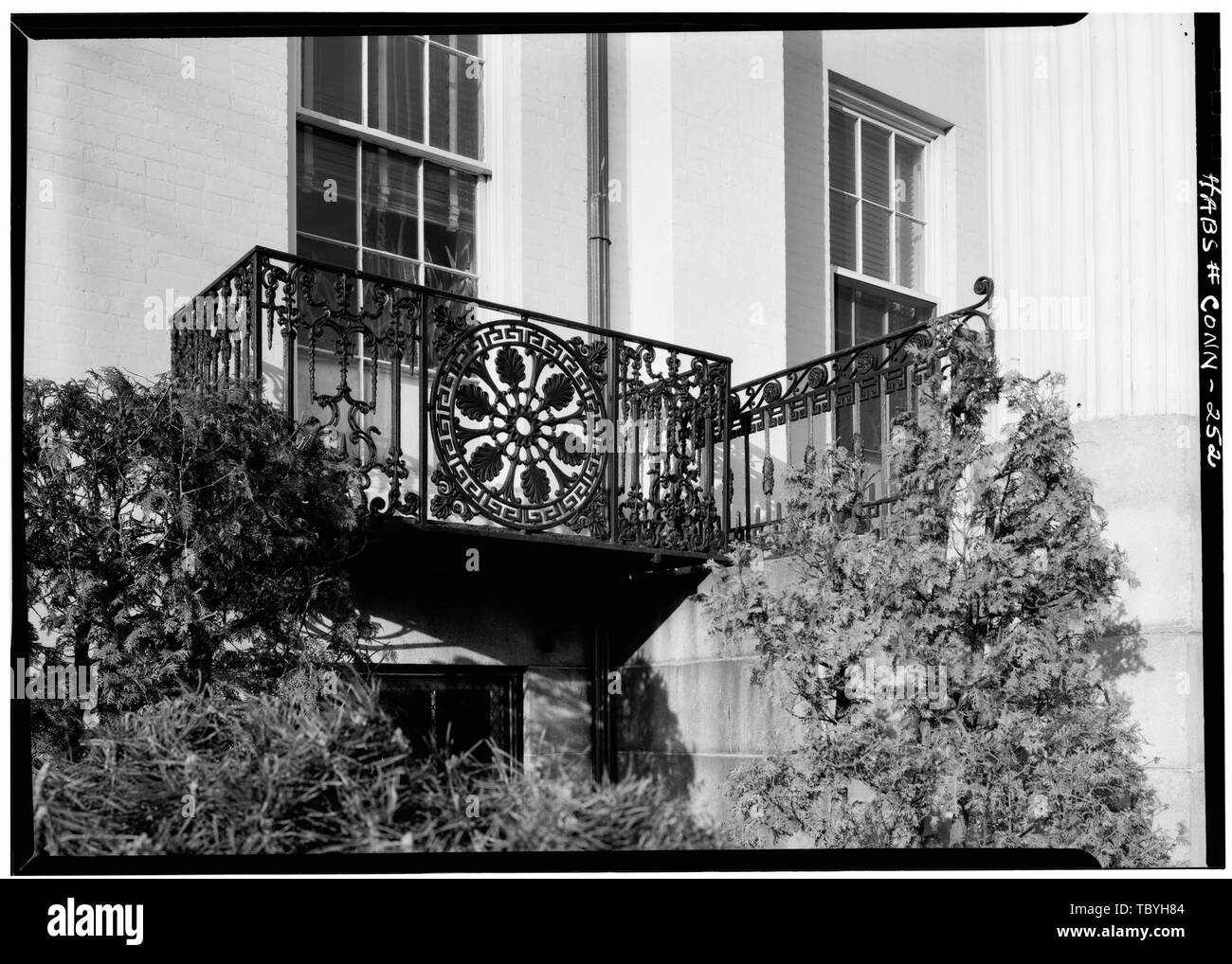 March 1961 IRON WORK ON SOUTH (FRONT) ELEVATION John Fox Slater House ...