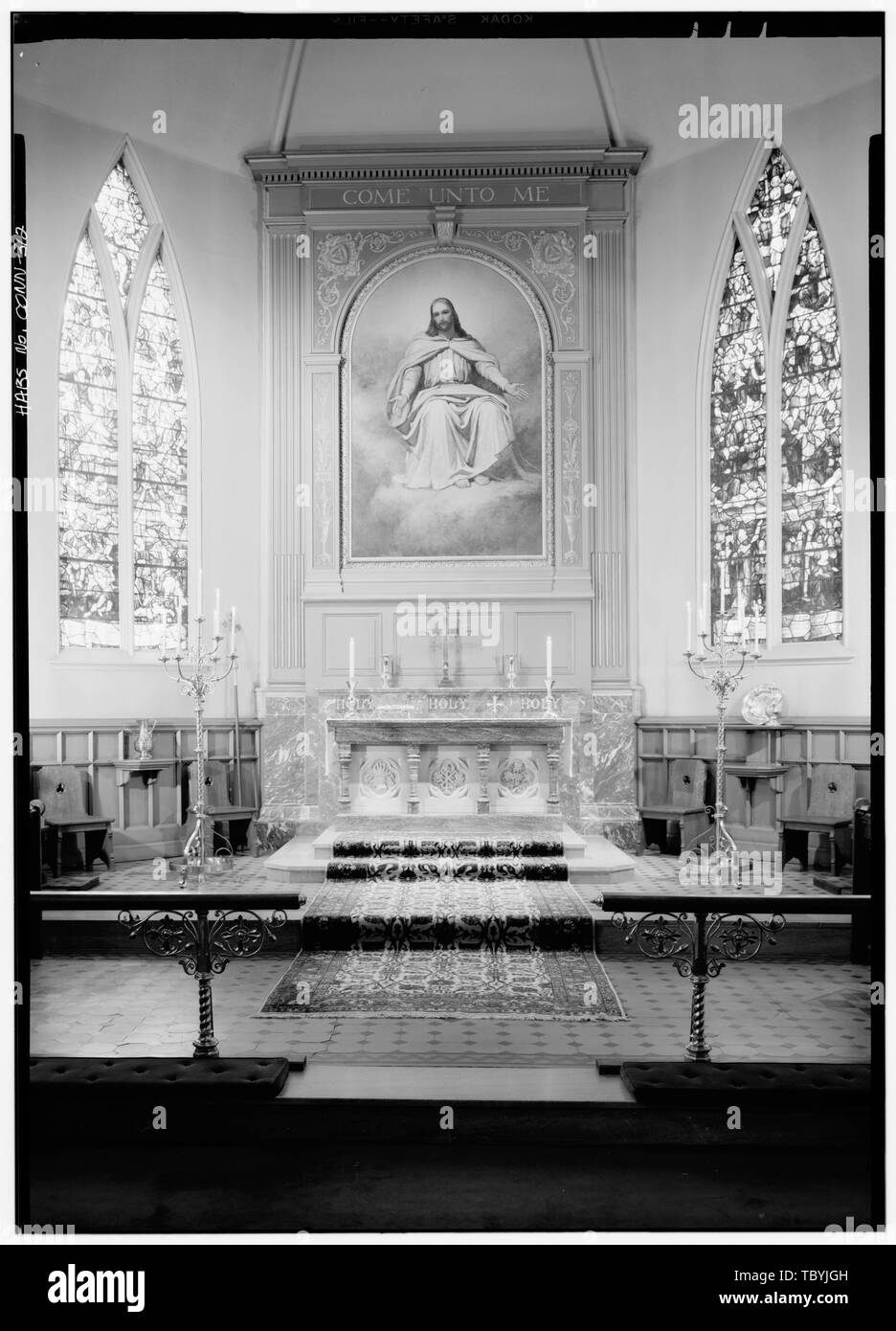 Altar and altarpiece Black and White Stock Photos & Images - Alamy
