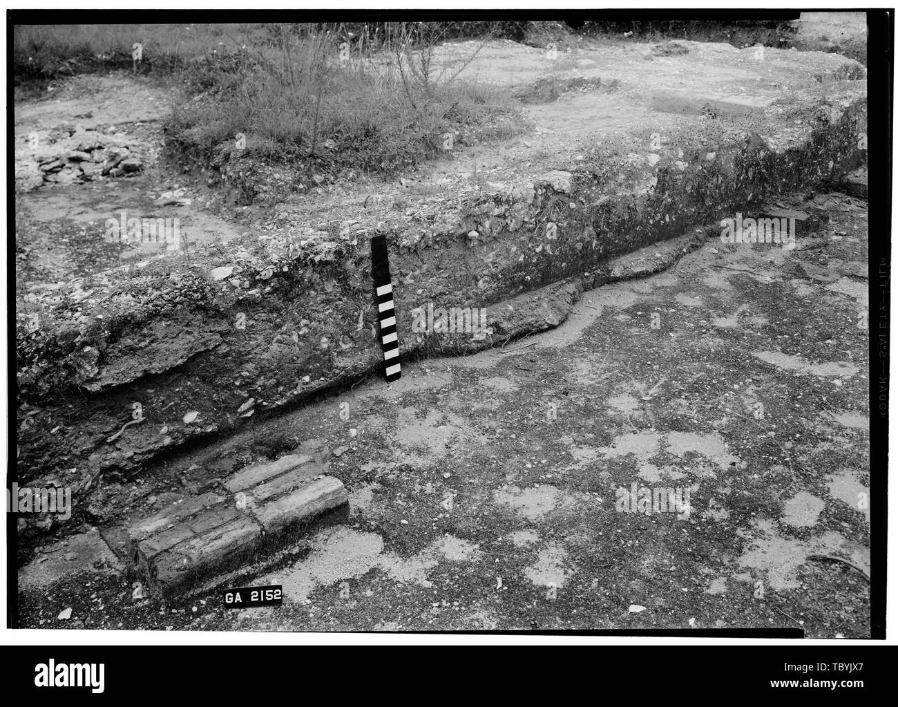 May, 1958 LEDGE ON SOUTH FACE OF NORTH (FRONT) TABBY WALL Fort ...