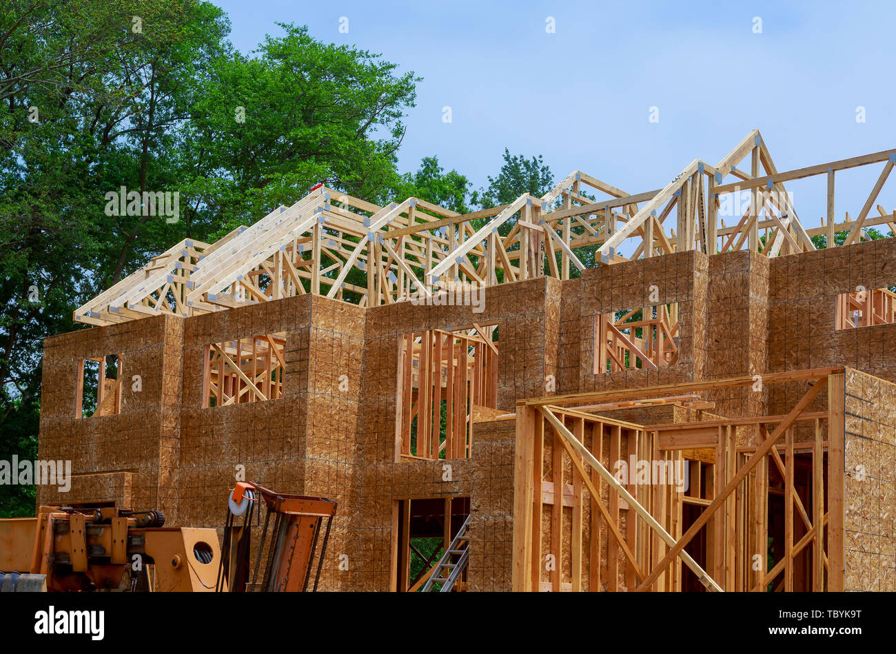 Beam construction structure at new property development building ...
