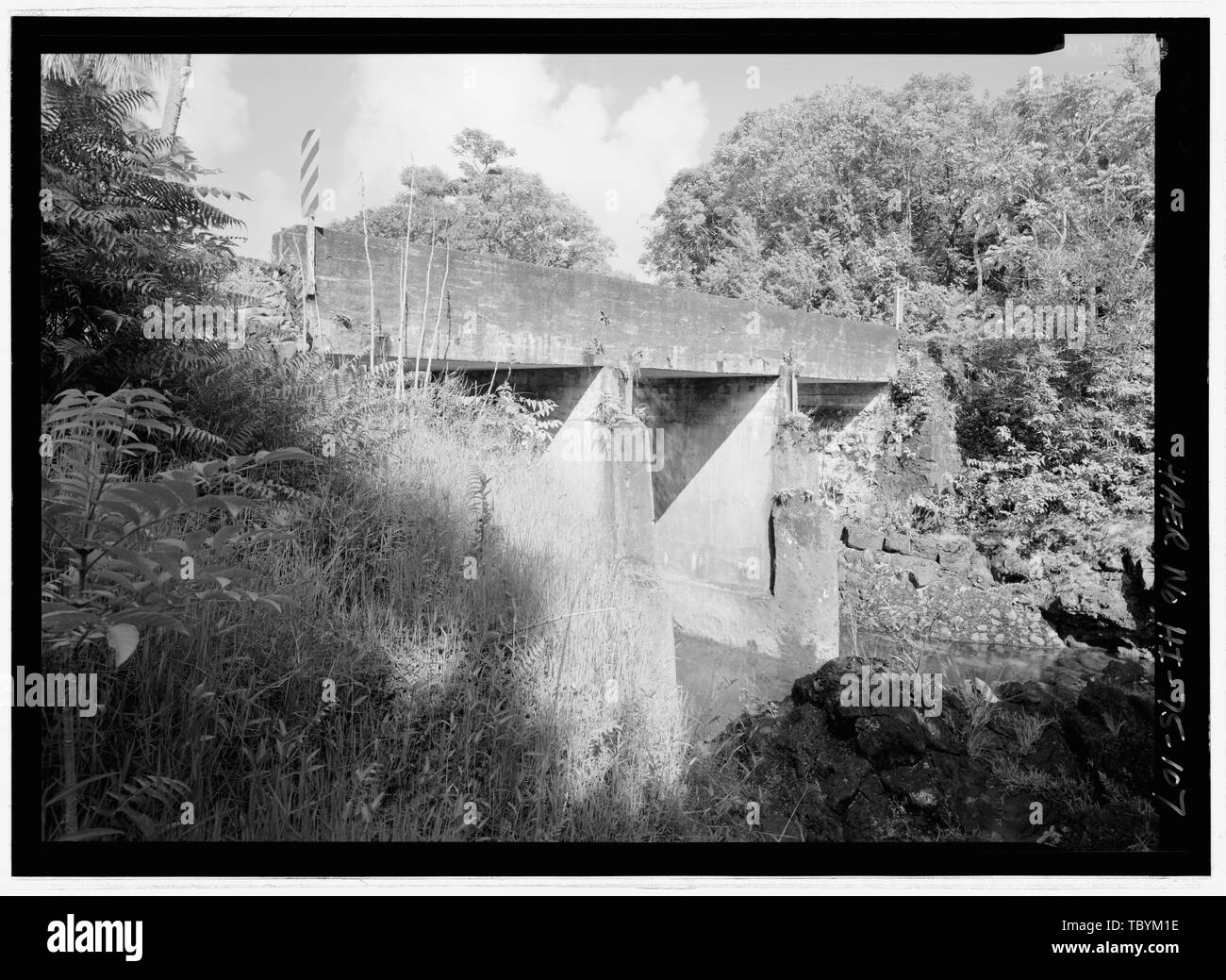 Mokulehua Bridge, upstream side looking east Hana Belt Road, Between ...