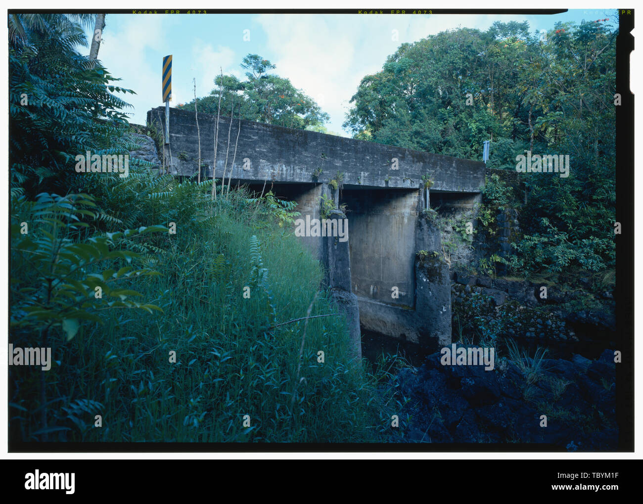 Mokelehule Bridge, upstream side looking east Hana Belt Road, Between ...