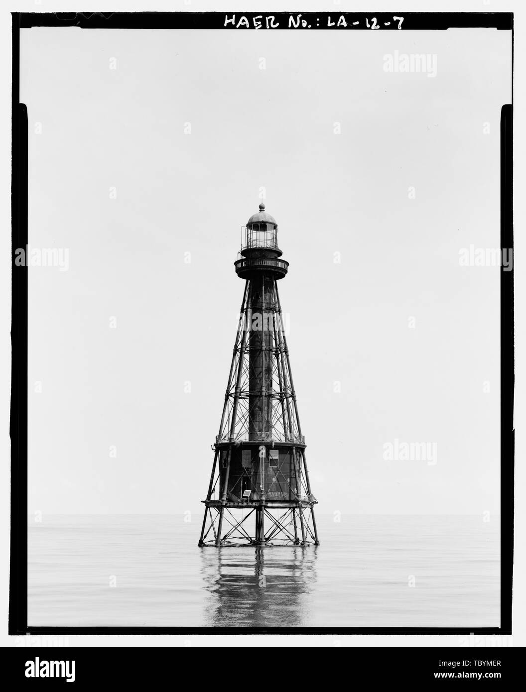 More distant view of light station, at approximately 330 degrees Ship ...