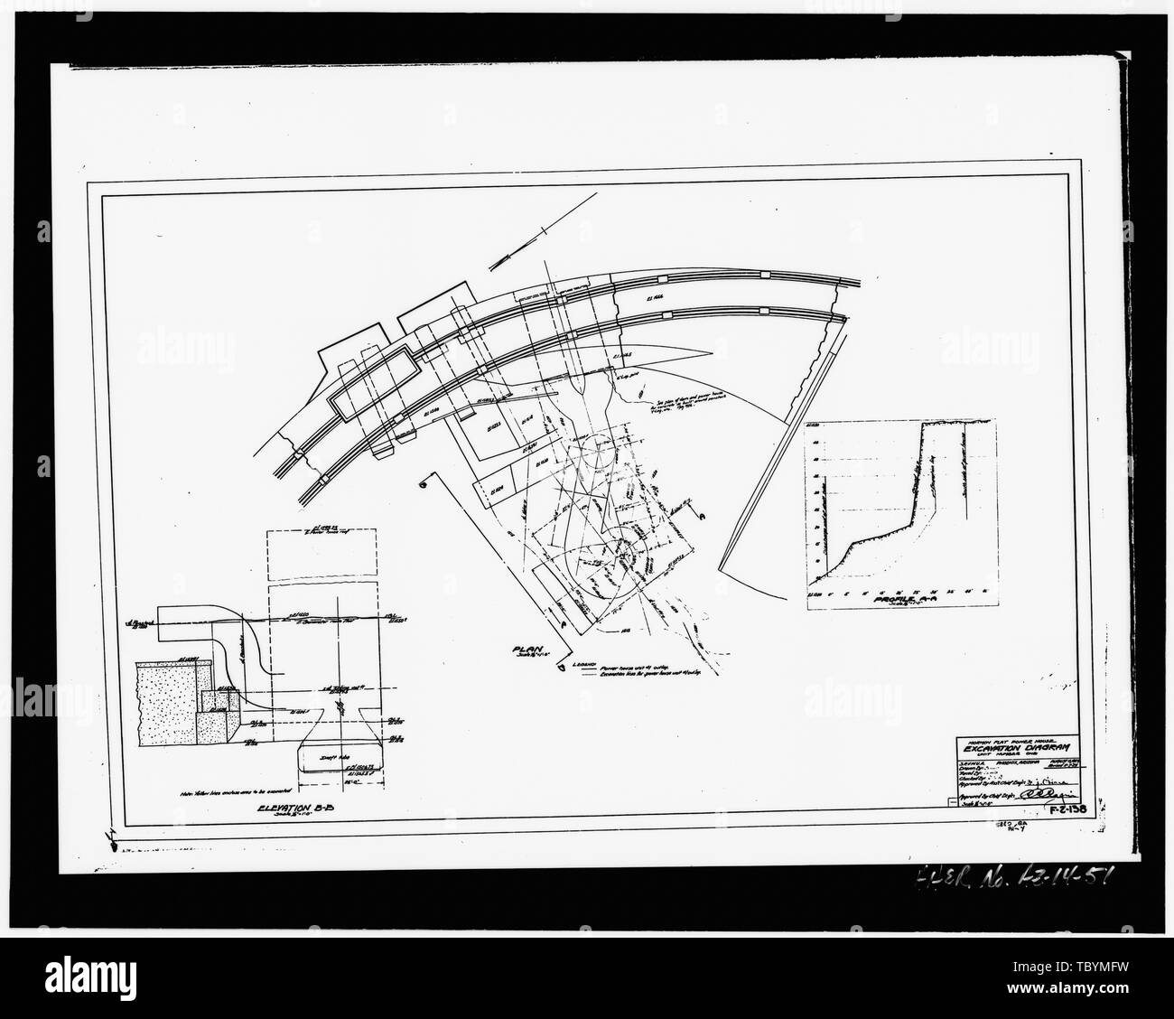 Mormon Flat Dam, On Salt River, Eastern Maricopa County, east of ...