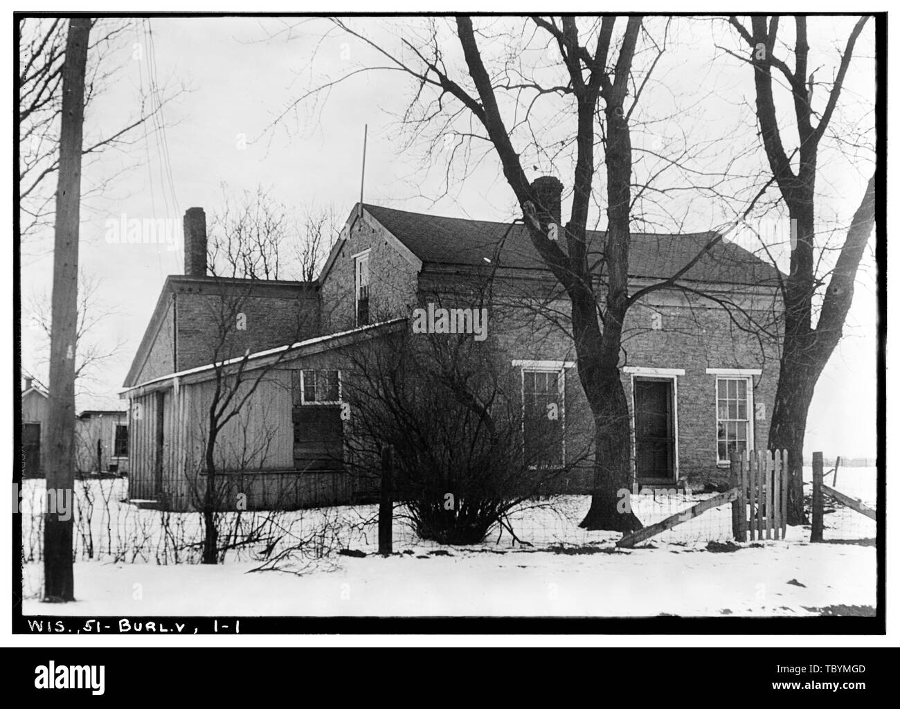 Mormon House, Highway 20, Burlington, Racine County, WI Mormons Stock ...