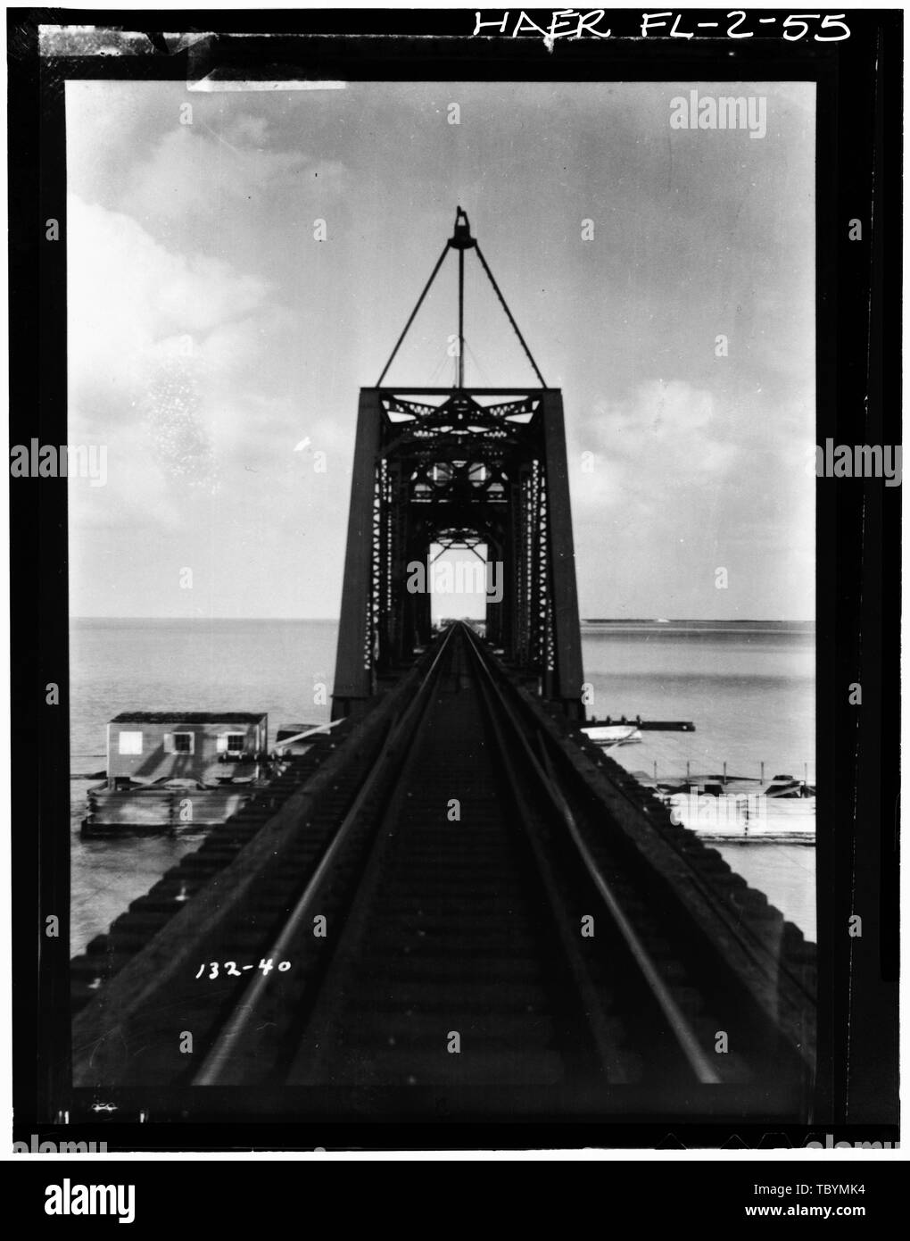 Moser Channel Bridge, view of tracks through draw span, 122226 (Matlack ...