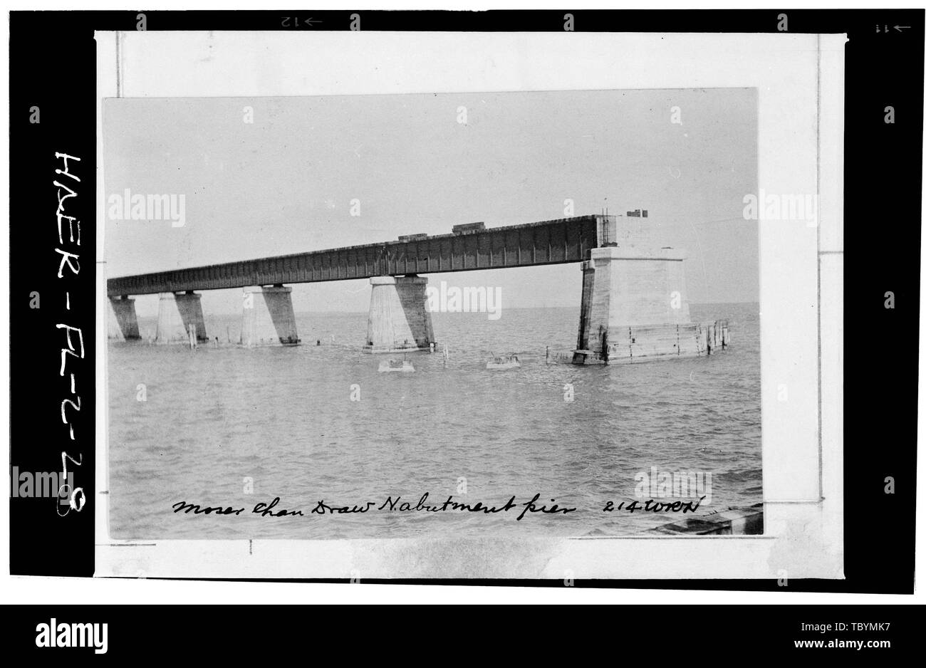 Moser Channel Draw, N. abutment pier (WRH214, W5). Seven Mile Bridge ...