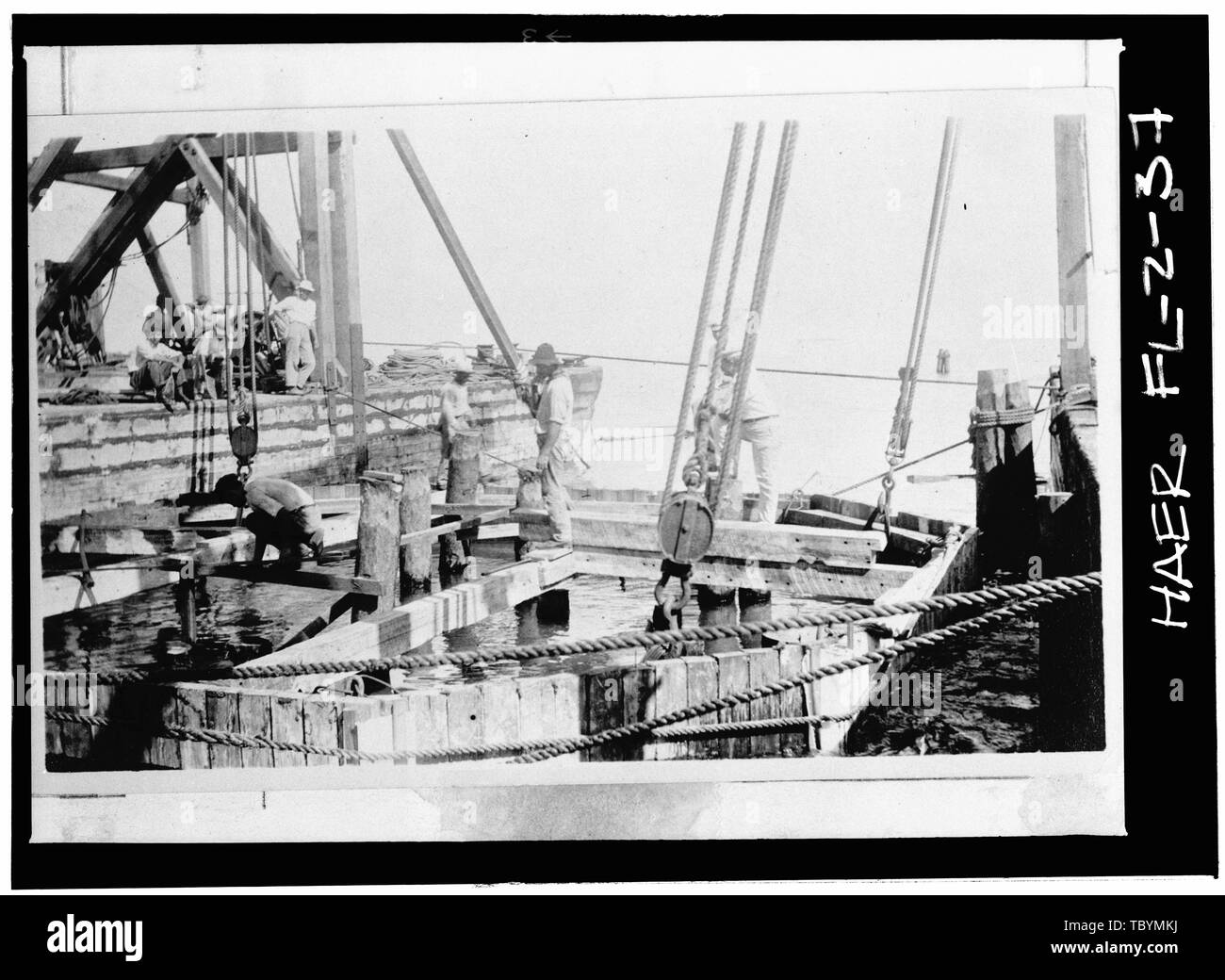 Pier florida keys Black and White Stock Photos & Images - Alamy