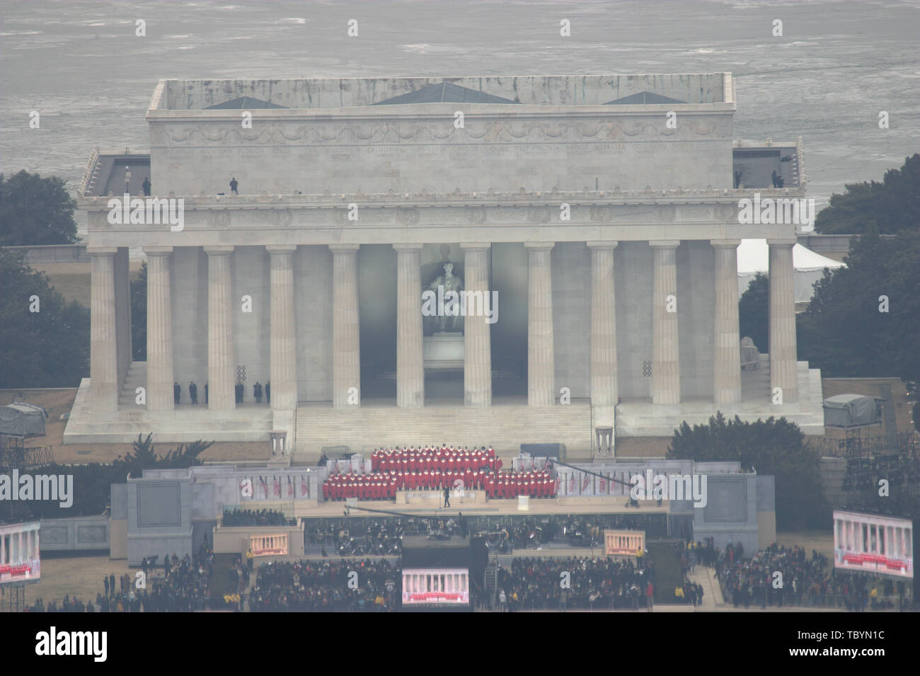 English: Barack Obama 2009 presidential inauguration Stock Photo - Alamy