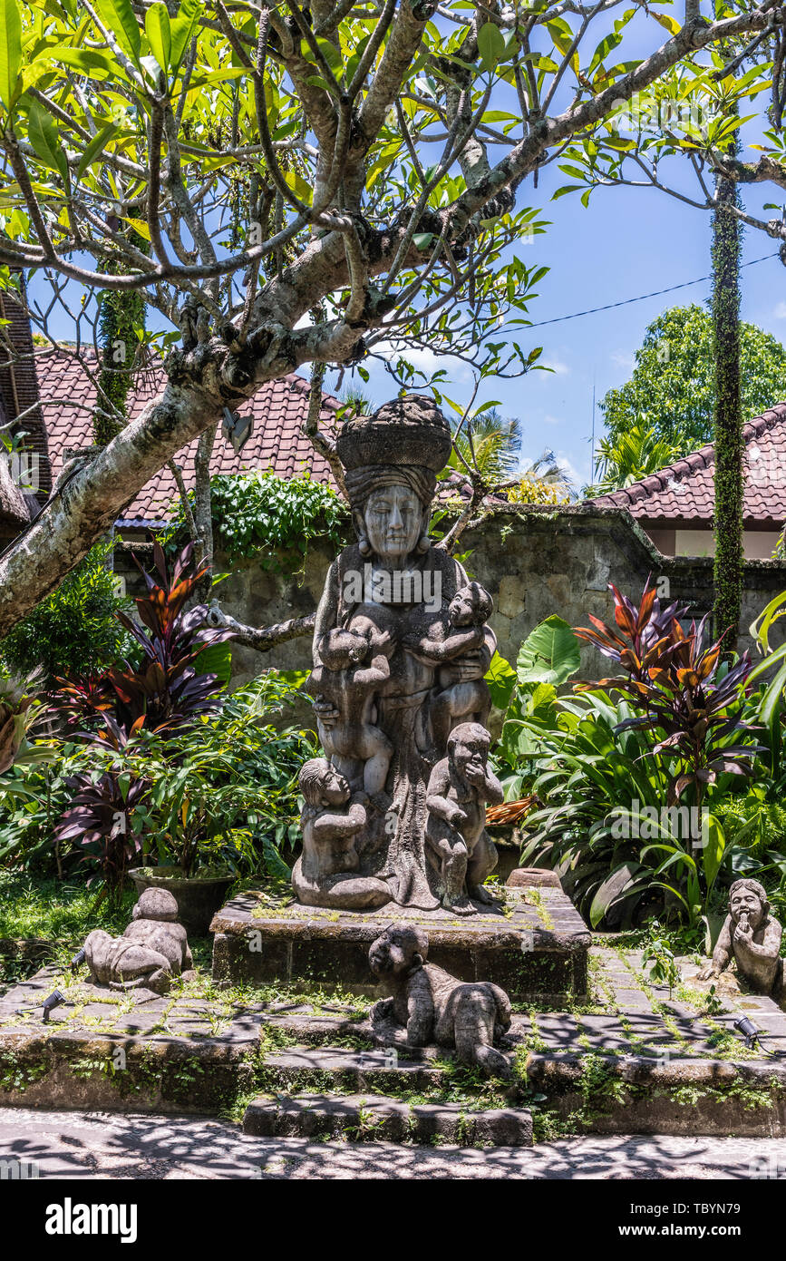 Ubud, Bali, Indonesia - February 26, 2019: Downtown Pedang Tegal, Ji ...