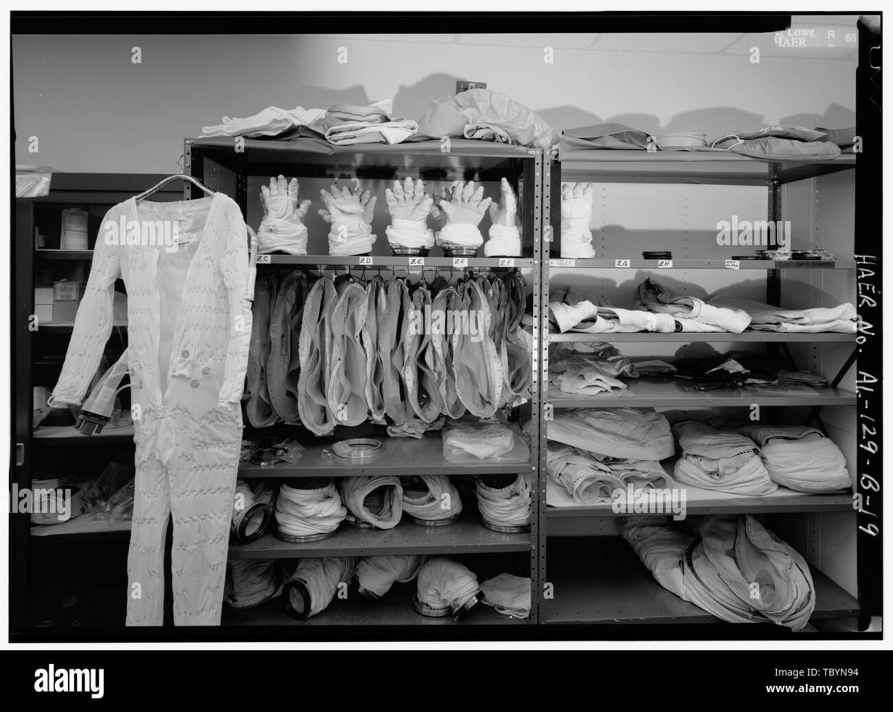 NBS SUIT LAB. STORAGE SHELF WITH LIQUID COOLING VENTILATION GARMENT ...