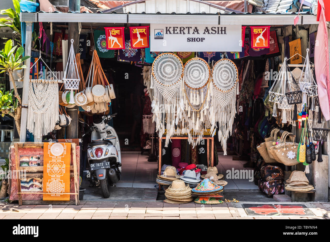 Ubud, Bali, Indonesia - February 26, 2019: Downtown Pedang Tegal, Ji ...