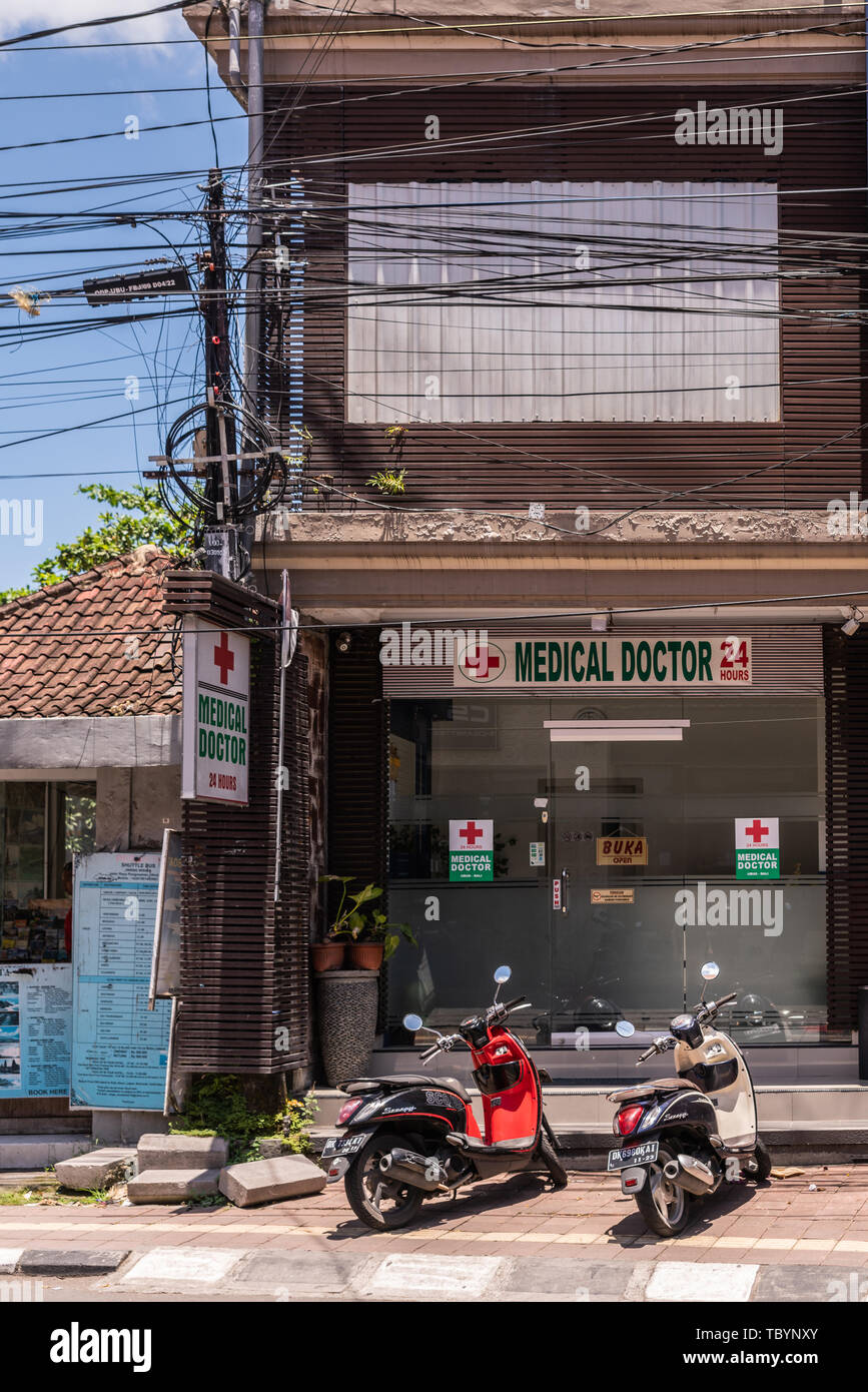 Ubud, Bali, Indonesia - February 26, 2019: Downtown Pedang Tegal, Ji ...