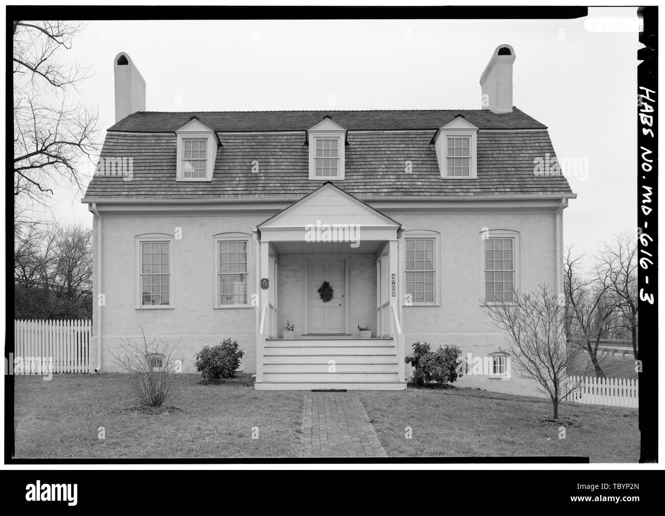 NORTH (FRONT) ELEVATION, WITHOUT SCALE Magruder House, 4703 Annapolis ...