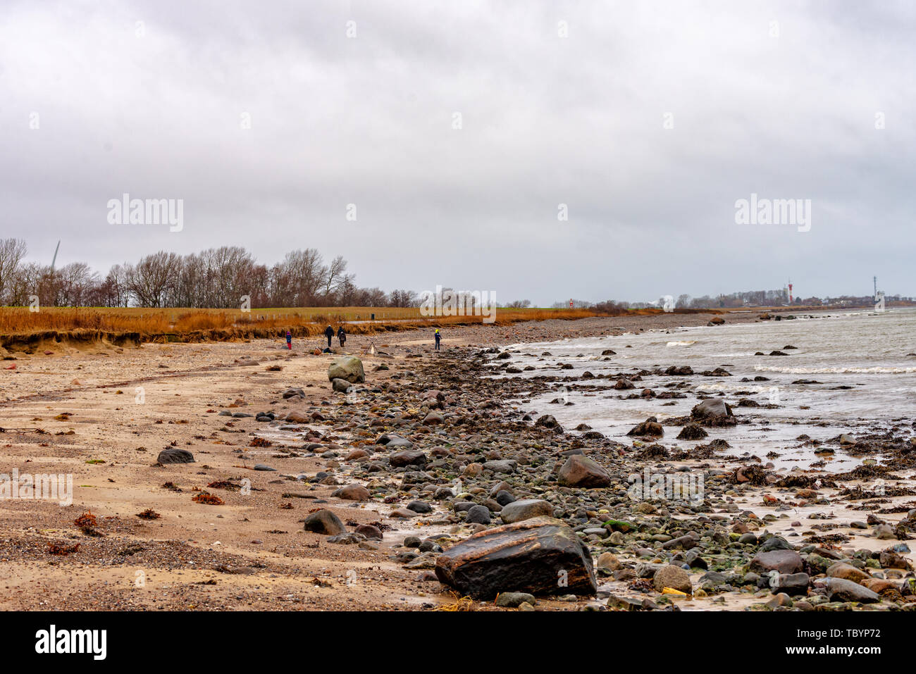 Fehmarn beach in winter Stock Photo - Alamy