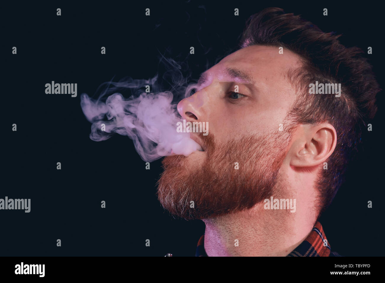 Man smoking shisha young hi-res stock photography and images - Alamy