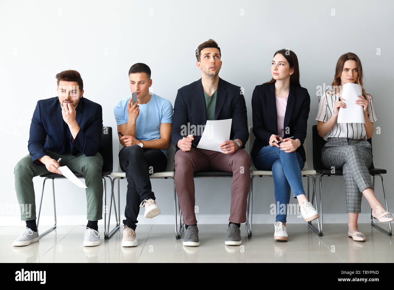 Employee interview nervous future hi-res stock photography and images ...