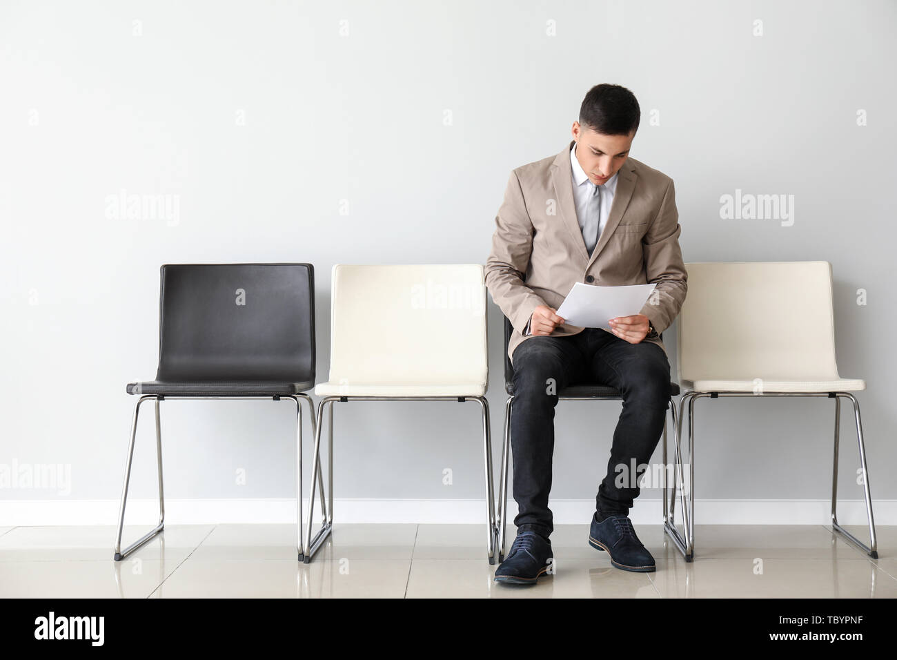 Employee interview nervous future hi-res stock photography and images ...
