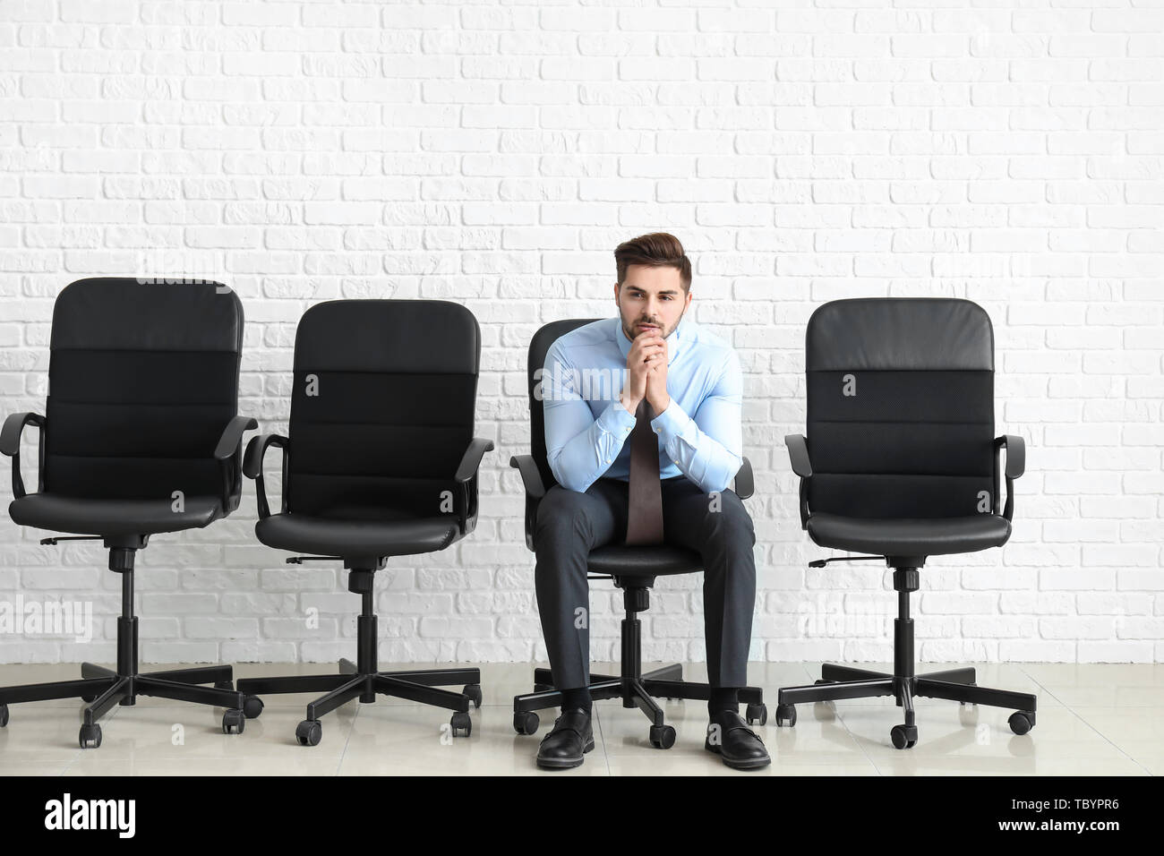 Employee interview nervous future hi-res stock photography and images ...
