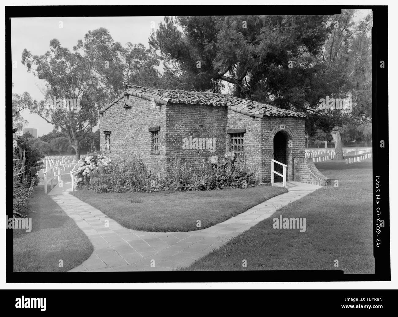Los angeles national cemetery Black and White Stock Photos & Images - Alamy