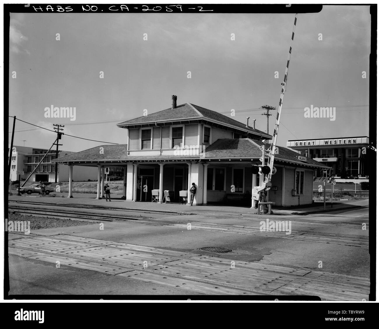 Southern pacific depot Black and White Stock Photos & Images - Alamy