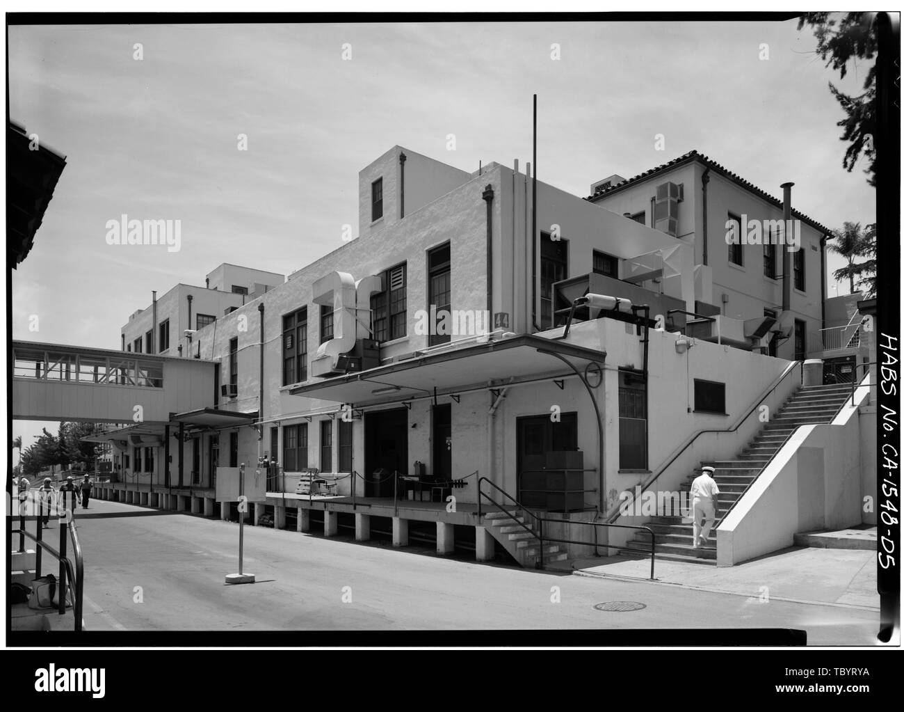NORTH EAST OVERALL U.S. Naval Hospital, Subsistence Building, Park ...