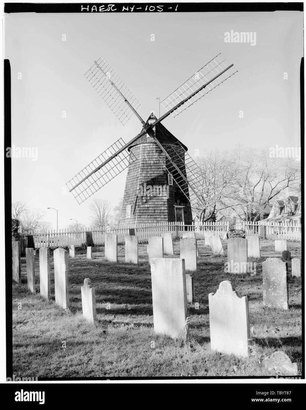 NORTH ELEVATION FROM NORTH END BURYING GROUND Hook Windmill, North Main ...