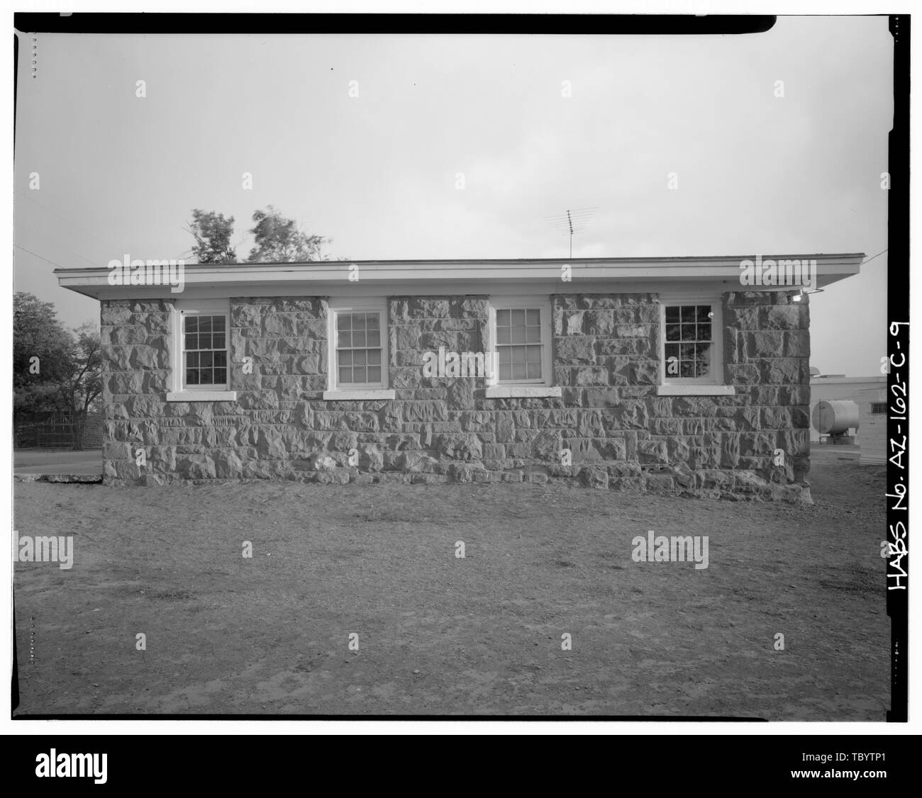 NORTH END OF GIRLS WING Pinon Boarding School, Dormitories, Navajo ...