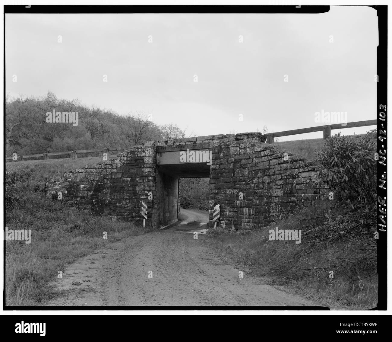 North Carolina Route 1130 grade separation structure at Air Bellows Gap ...