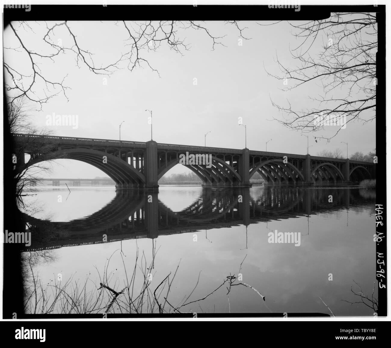 North elevation. View to southwest. Passaic River Bridge, Spanning ...