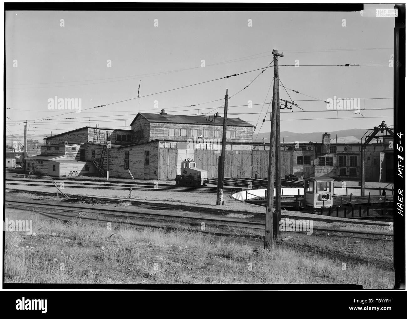 North end of roundhouse. Chicago, Milwaukee, St. Paul and Pacific ...