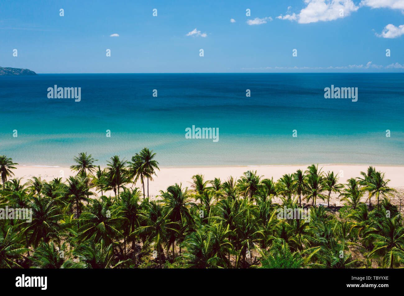 Amazing aerial view of Duli beach on Palawan, Philippines Stock Photo ...
