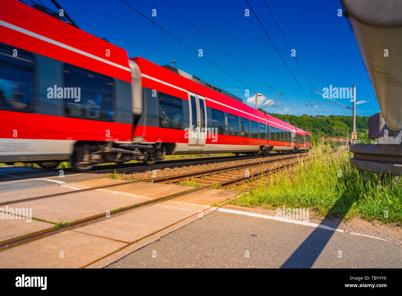 Electric passenger train drives hi-res stock photography and images - Alamy