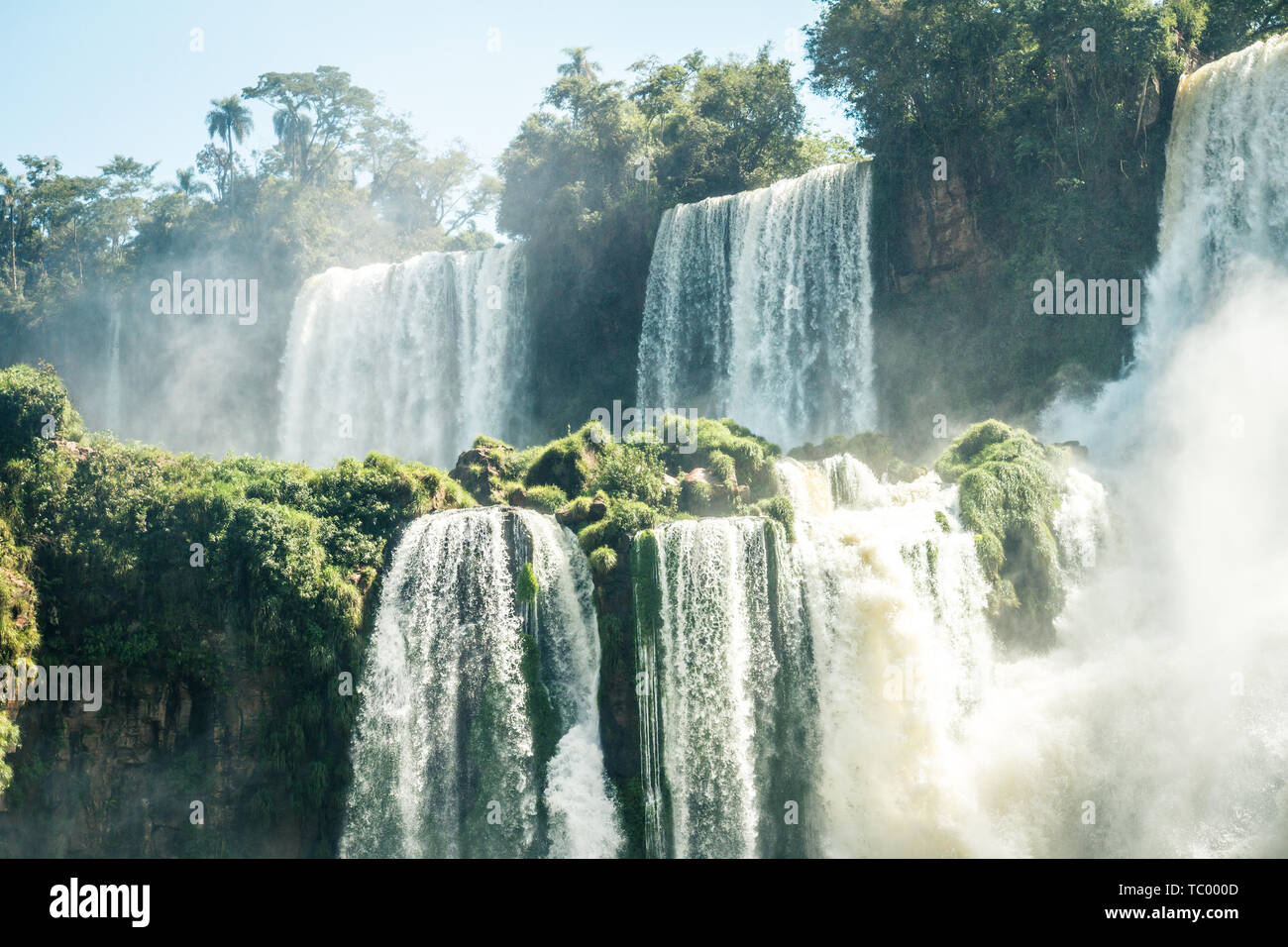 The Amazing waterfalls of Iguazu in Brazil Stock Photo - Alamy
