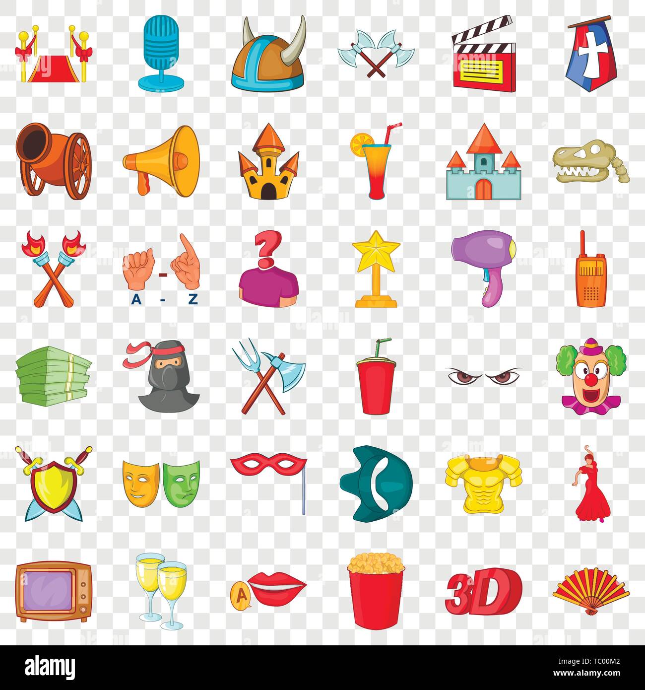 Culture icons set, cartoon style Stock Vector Image & Art - Alamy
