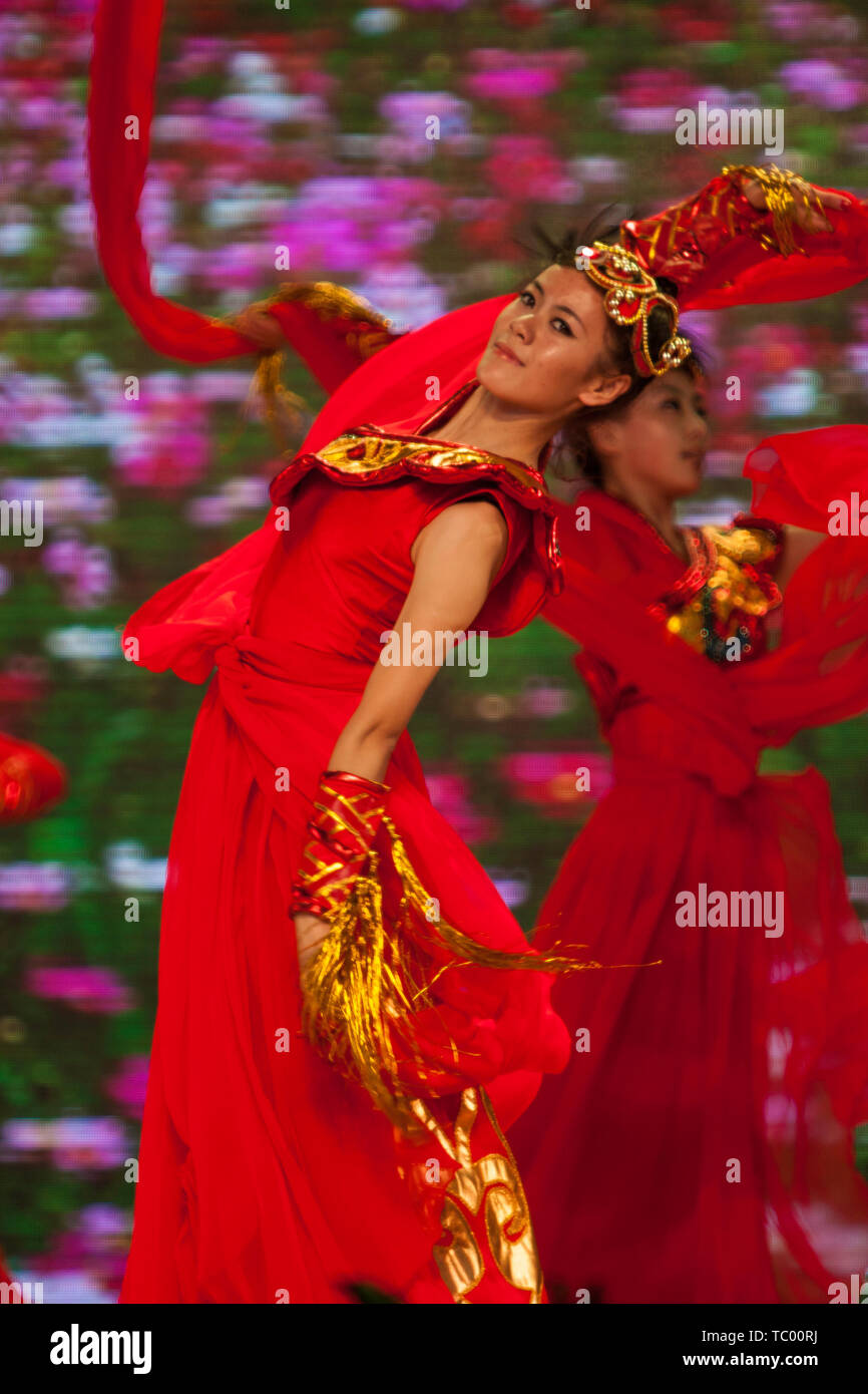 Salar song and dance Stock Photo - Alamy