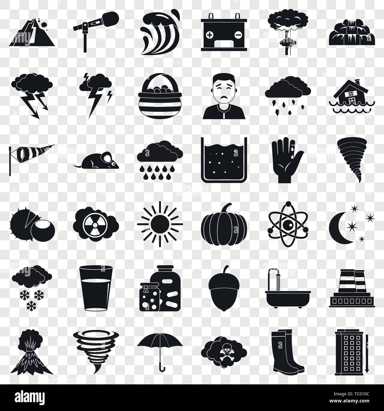 Windy weather and man Stock Vector Images - Alamy