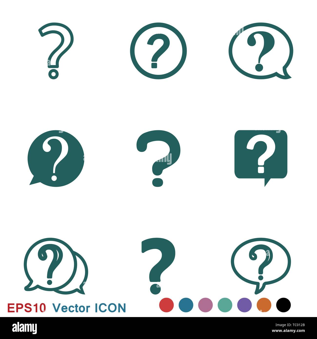 Information support, question mark icon vector sign symbol Stock Vector ...