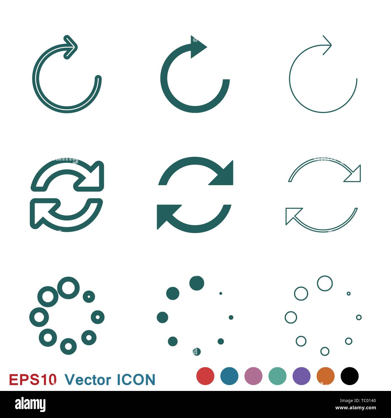 refresh icon vector sign symbol Stock Vector Image & Art - Alamy