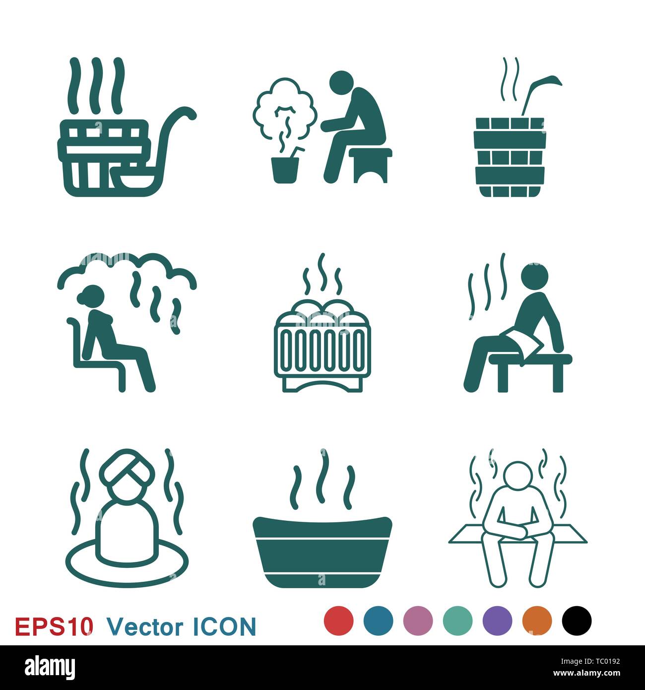 Sauna icon vector sign symbol Stock Vector Image & Art - Alamy
