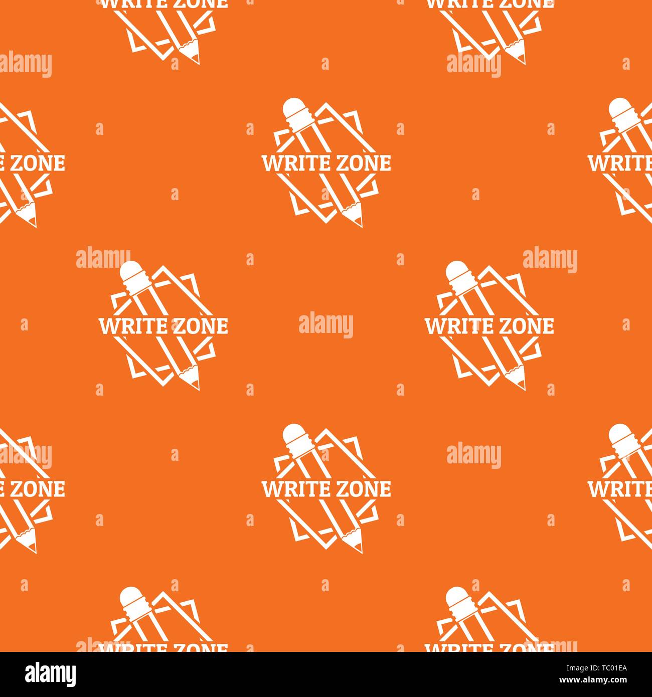 Write zone pattern vector orange Stock Vector Image & Art - Alamy