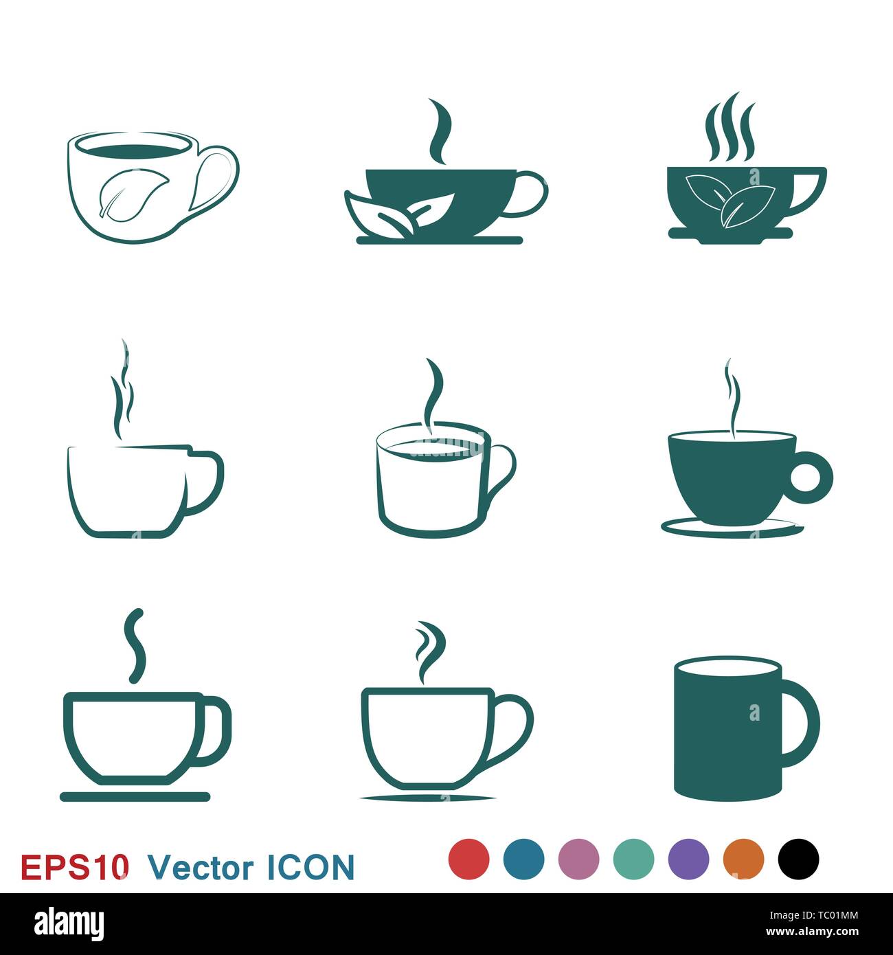 Tea icon vector sign symbol Stock Vector Image & Art - Alamy