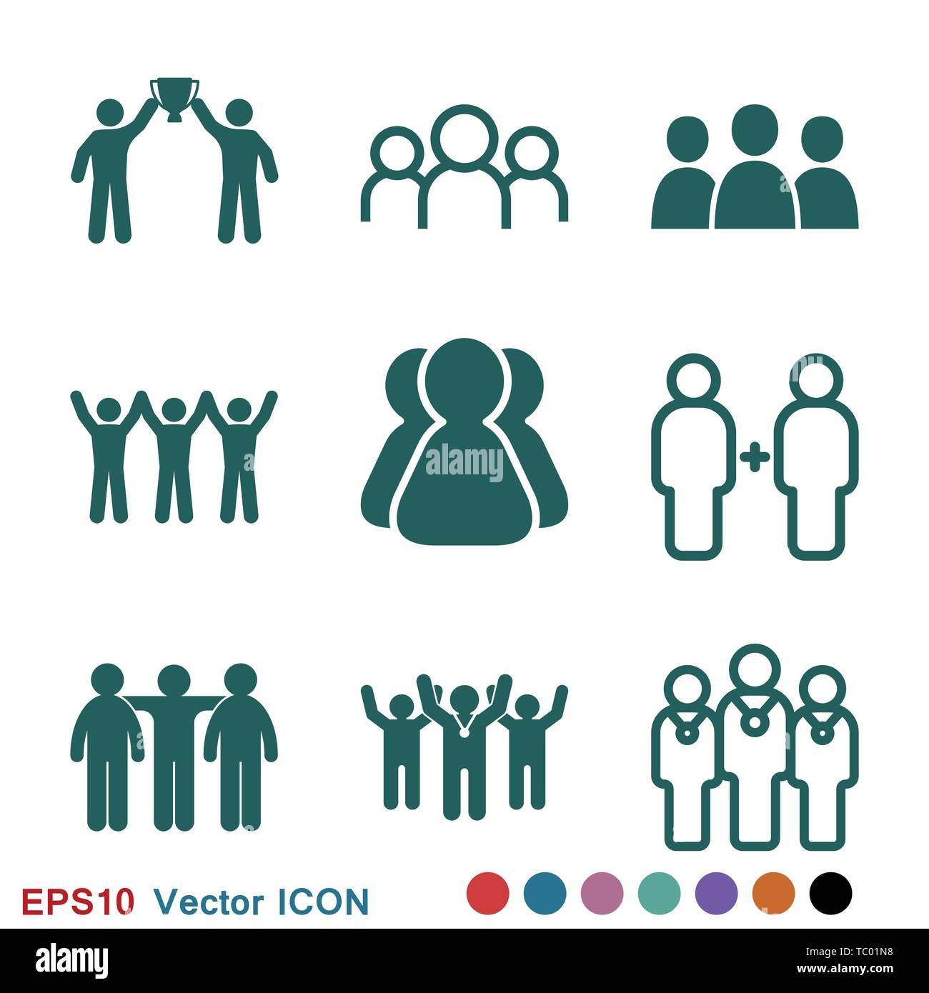 Teamwork businessmen silhouette icon vector Cut Out Stock Images ...